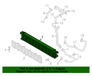 2013-2018 Audi Additional Radiator 4G0-145-804-D | Audi USA Parts