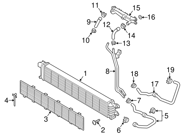 2013-2019 Audi Tube Assembly 06E-121-083-G | Genuine Audi Parts
