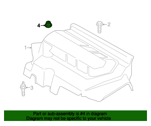 2004-2020 Ford Wheel Opening Molding Nut -W520201-S440 | OEM Parts Online
