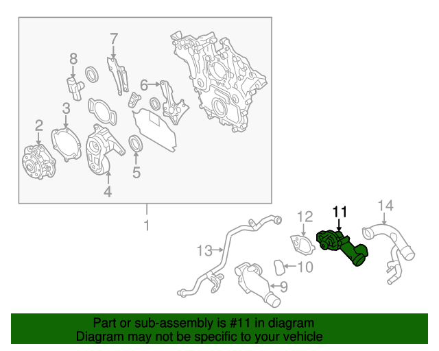 Genuine Thermostat and Housing for 2006-2011 Saab | Part# 12638186 ...