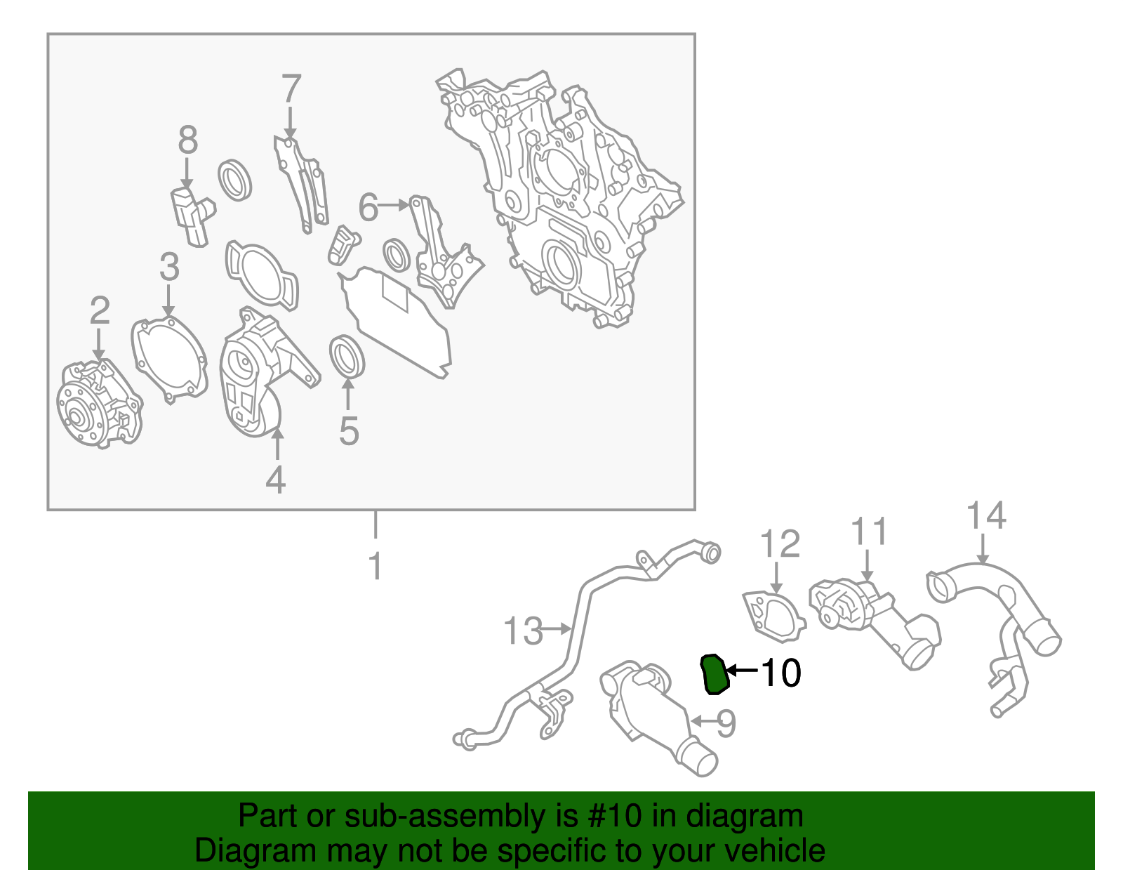 Genuine Engine Coolant Outlet Gasket for 12690764 | Over 30% Off All ...