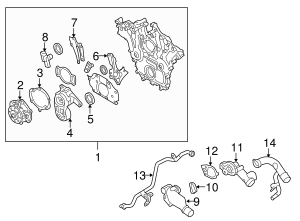 Genuine Engine Coolant Outlet Gasket for 12690764 | Over 30% Off All ...
