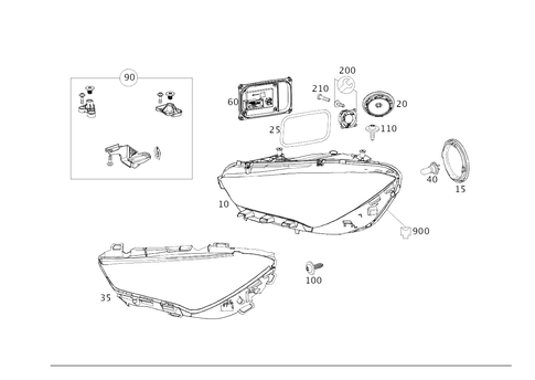 Front Illumination for 2014 Mercedes-Benz CLA 250 | Mercedes-Benz USA Parts