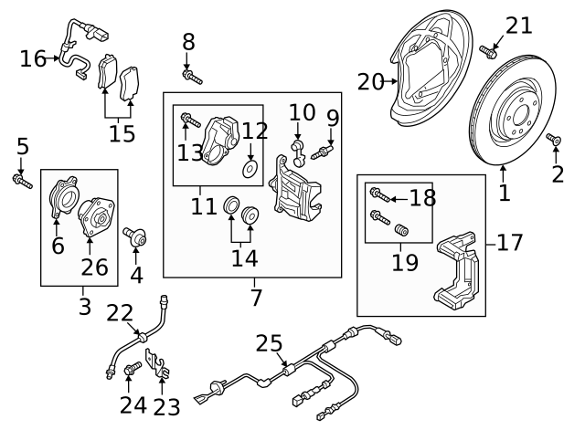 8W0-998-281 - Parking Brake Actuator 2017-2024 Audi | AutoNationParts.com