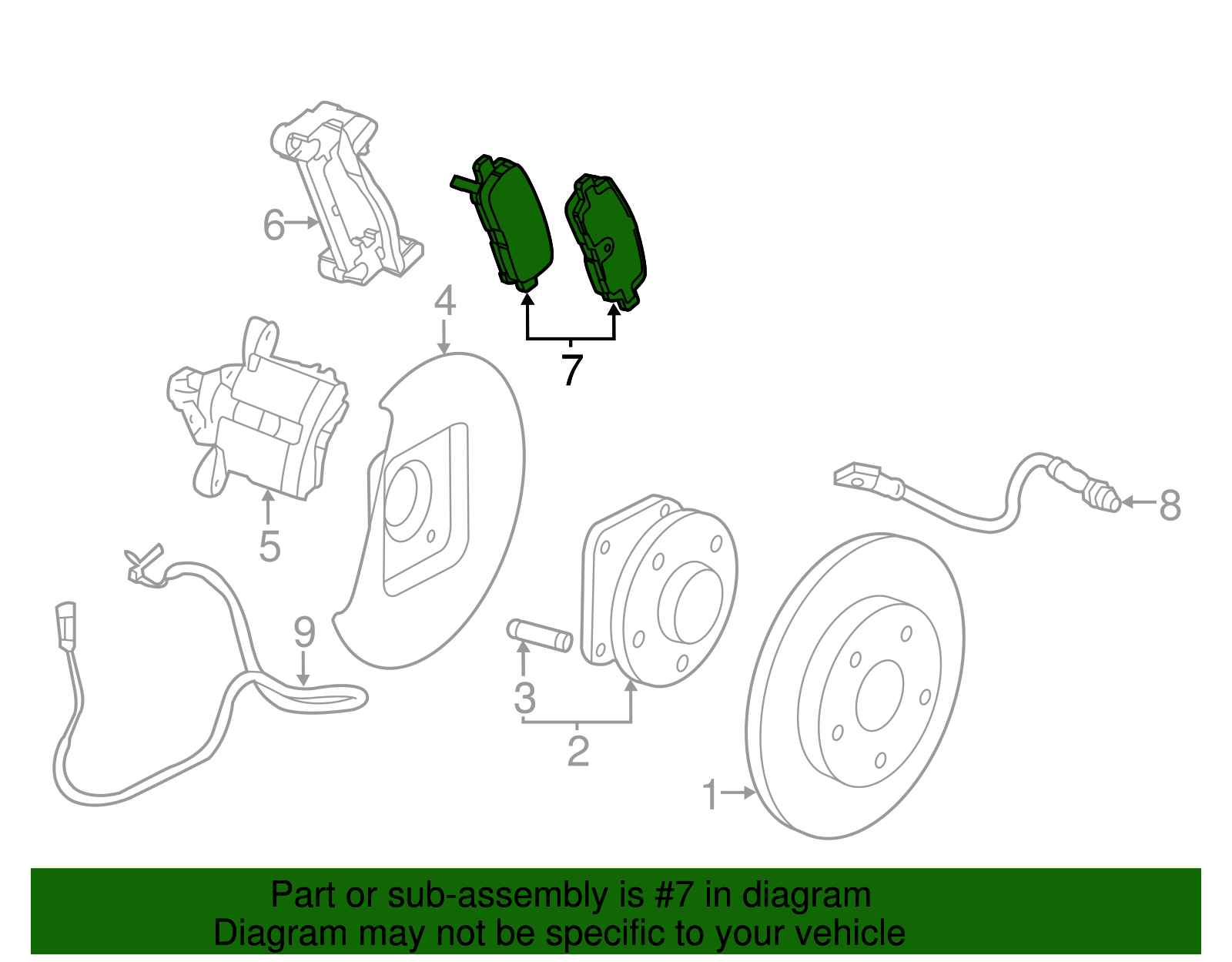 2010-2020 GM Rear Disc Brake Pad Set 85143529 GM | GMPartsDirect.com