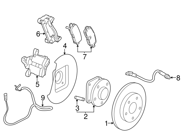 Rear Passenger Side Disc Brake Caliper Housing 13533555 | GMPartsDirect.com