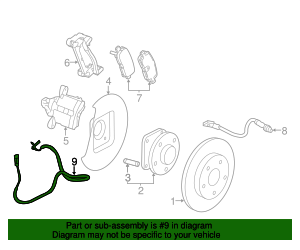 2013-2020 GM Rear Wheel Speed Sensor 23483152 GM | GMPartsDirect.com