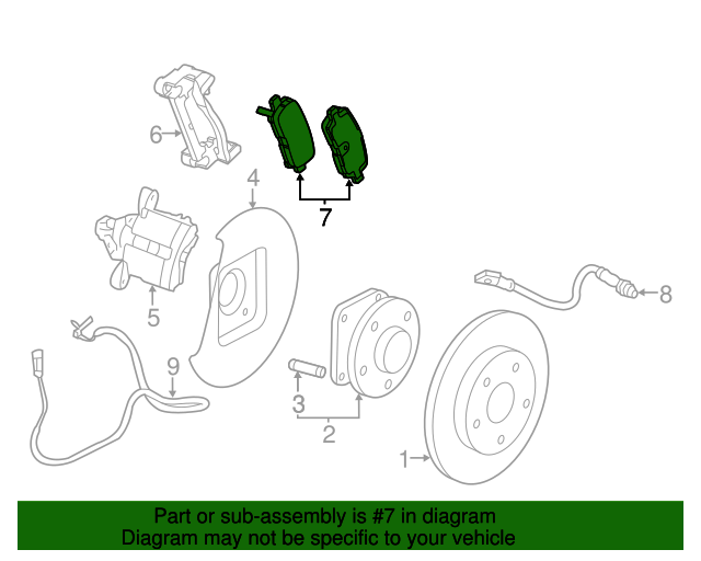 2010-2020 GM Rear Disc Brake Pad Set 85143529 GM | GMPartsDirect.com