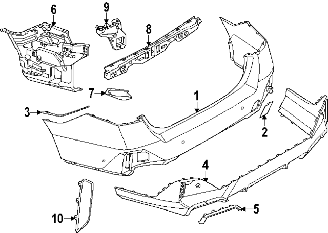 Genuine BMW 51-12-5-A5A-722 | Lower Cover | FREE Shipping on Most ...