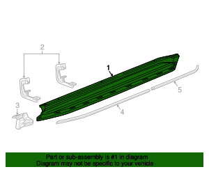 2015-2020 GM Bright Chrome Driver Side Running Board 22813704 GM ...