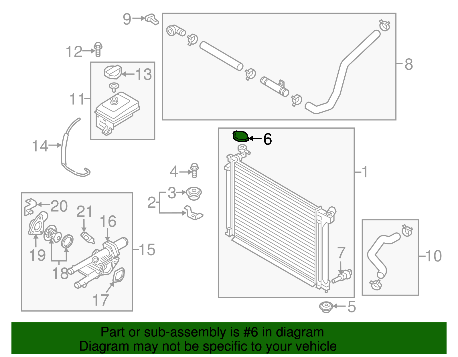 Genuine Radiator Cap for 2015-2019 Hyundai Sonata | Part# 25330-C2000 ...