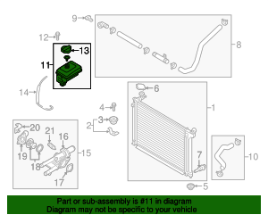 2015-2019 Hyundai Sonata Reservoir Assembly 25430-C1100 | OEM Parts Online