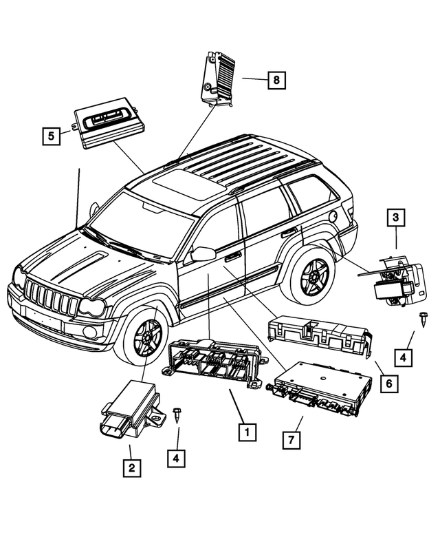 2005-2010 Jeep Tire Pressure Monitoring Module 56044729AD | Mopar eStore