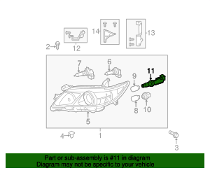 81125-33700 - Socket 2010-2011 Toyota Camry | Bam Wholesale Parts
