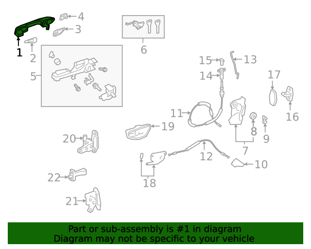 2019-2024 Lexus Handle, Outside 69220-33071-E2 | OEM Parts Online