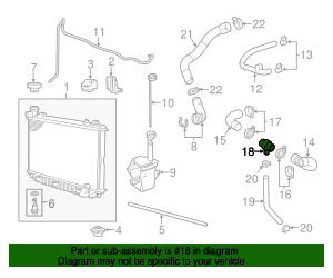 92246934 - Radiator Inlet Hose Connector 2011-2017 Chevrolet | GMPartsNow