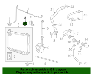 2012-2017 Chevrolet Radiator Upper Insulator 92251620 | Auto Parts Express