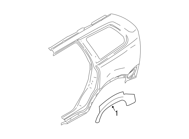 2007-2014 Volvo XC90 Flare - Passenger Side (RH) 39882662 | TascaParts.com