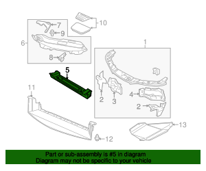 92167936 - OEM GM Lower Tie Bar | GMPartsCenter.net | GM Parts Center