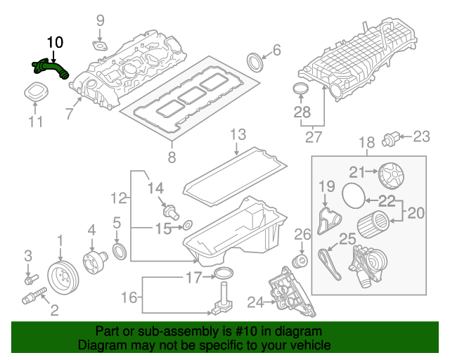 11-12-7-599-753 - Vent Tube - 2013-2018 BMW | Buy BMW Parts Now