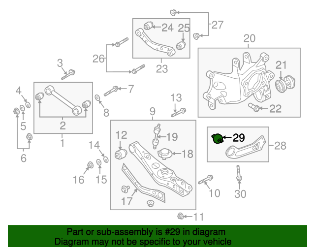 55275-D3000 - Trailing Arm Bushing 2017-2022 Kia Sportage | Kia.Parts Store