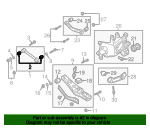 55253-D7000 - Lateral Arm Bushing 2017-2022 Kia Sportage | Genuine Kia ...