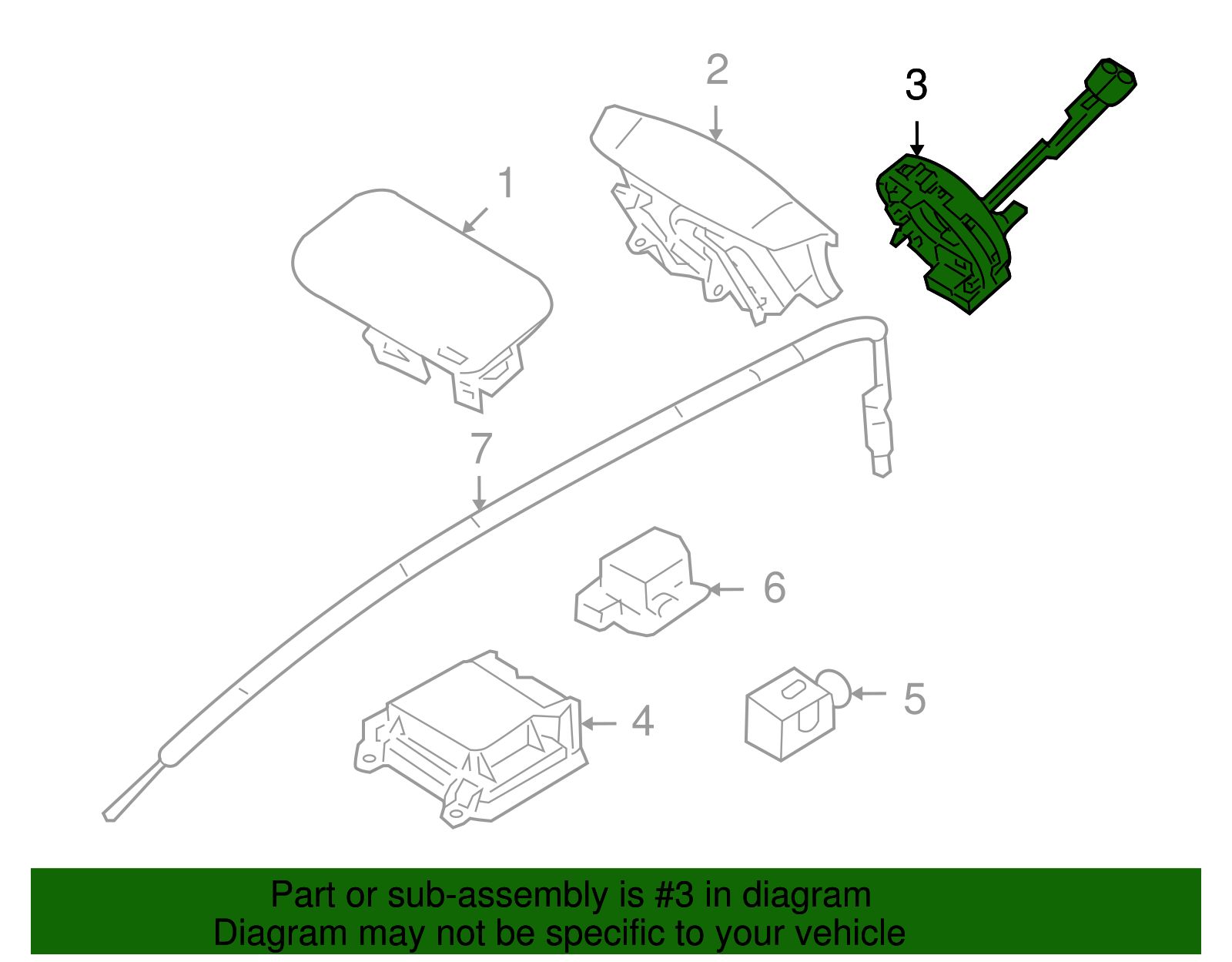 93490-2B300 - Clock Spring - 2007-2012 Hyundai Santa Fe | World OEM ...