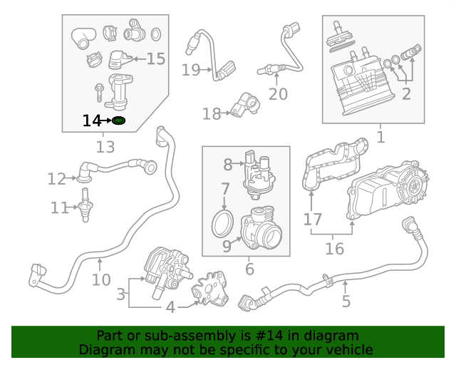 2021-2023 Buick Envision Positive Crankcase Ventilation (PCV) Hose ...