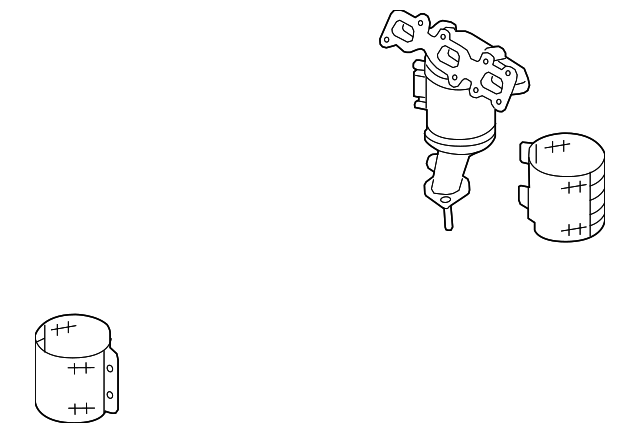 2013-2019 Ford Catalytic Converter With Integrated Exhaust Manifold ...