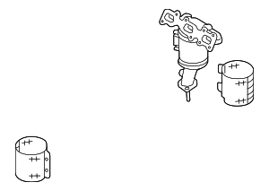 2013-2019 Ford Catalytic Converter With Integrated Exhaust Manifold ...