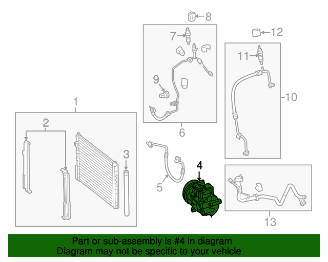 000-830-35-02-87 - A/C Compressor 2014-2020 Mercedes-Benz | Mercedes ...