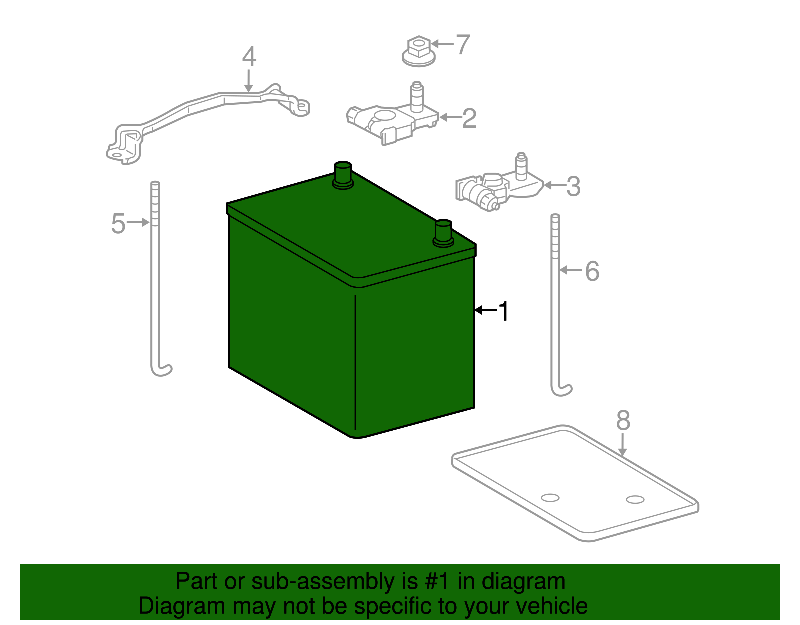 1984-2024 Toyota Truestart Battery - 24f 00544-24F60-575 | Elmhurst ...