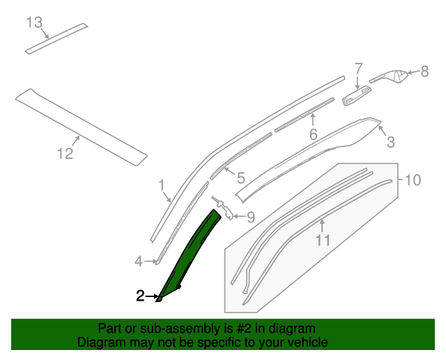 51447369626 - 2014-2021 BMW Side Panel (51-44-7-369-626) | BMW of South ...