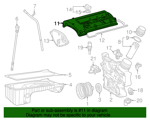 111-010-19-30 - Valve Cover 2000-2004 Mercedes-Benz | Mercedes-Benz USA ...