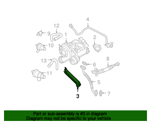 06A-145-536-B - Turbocharger Bracket - 1999-2006 Volkswagen | Order ...
