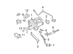 1999-2006 Volkswagen Oil Return Line 06A-145-735-AA | OEM Parts Online