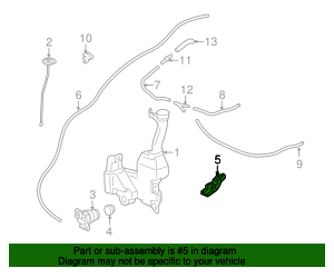 2010-2020 Honda Nozzle Assembly 76810-TP6-A01 | Honda Parts Online