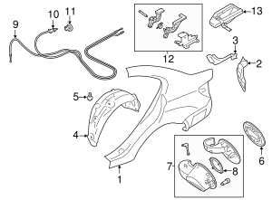 2017-2021 Subaru Impreza OEM NEW 2017-2019 Subaru Impreza Splash Shield ...