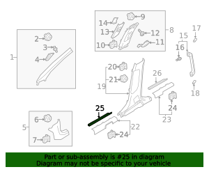 85873-S9500WK - Front Sill 2020-2022 Kia Telluride | Kia.Parts Store
