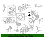 MD362861 - Tensioner 2001-2006 Mitsubishi Montero | Mitsubishi Direct Parts