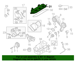 2001-2002 Mitsubishi Montero Valve Cover MD371755 | Mitsubishi Parts ...