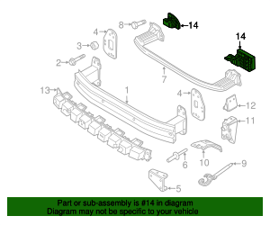 2015-2020 Jeep Renegade Energy Absorber - Driver's Side (LH) 68256116AA ...