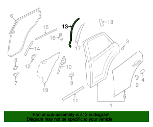 2008-2017 Infiniti Side Seal 82839-1BA1A | INFINITI OF WEST CHESTER