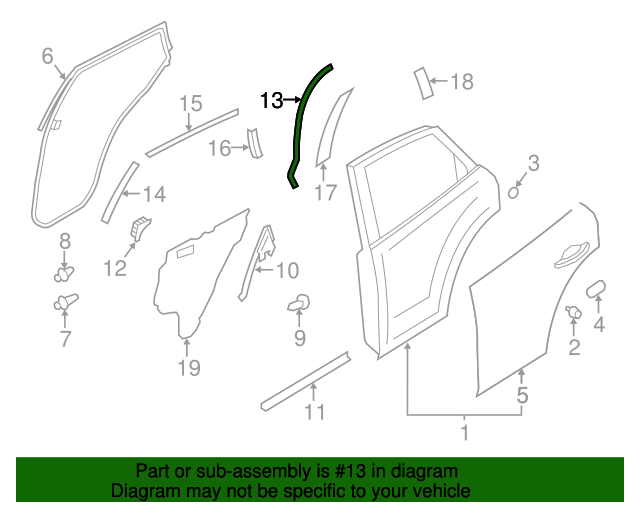 82839-1BA1A - Door Seal 2008-2017 Infiniti | AutoNationParts.com