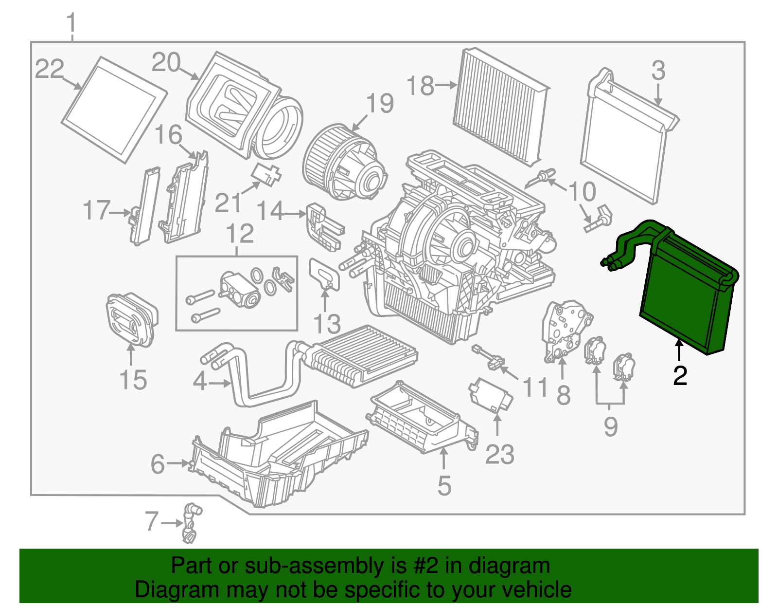 2012-2018 Ford Evaporator Core CV6Z-19850-B | Ford OEM Parts Outlet