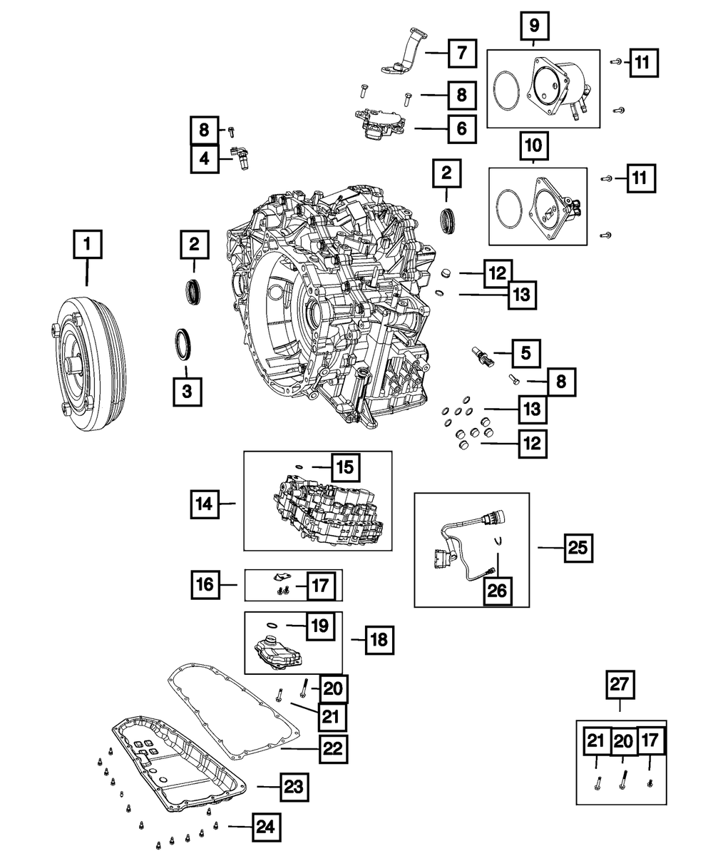 2007-2017 Mopar Transmission Valve Body Kit RL070618AA | My Mopar Parts