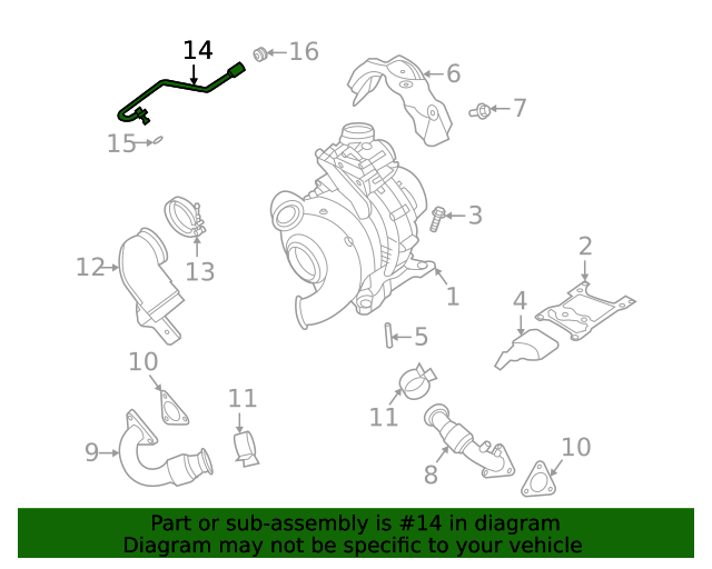 2020-2024 Ford Upper Return Tube LC3Z-8A520-A | OEM Parts Online