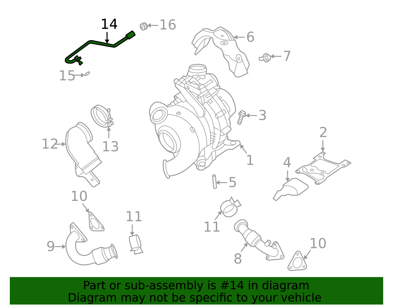 LC3Z-8A520-A - Upper Return Tube 2020-2024 Ford | Ford Parts Direct