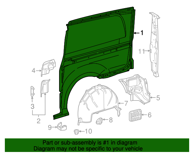 447-630-28-00 - Side Panel 2016-2023 Mercedes-Benz Metris | Mercedes ...