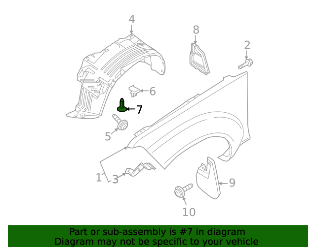 01241-01011 | Nissan Nut - Genuine OEM | 0124101011 | Nissan Parts USA
